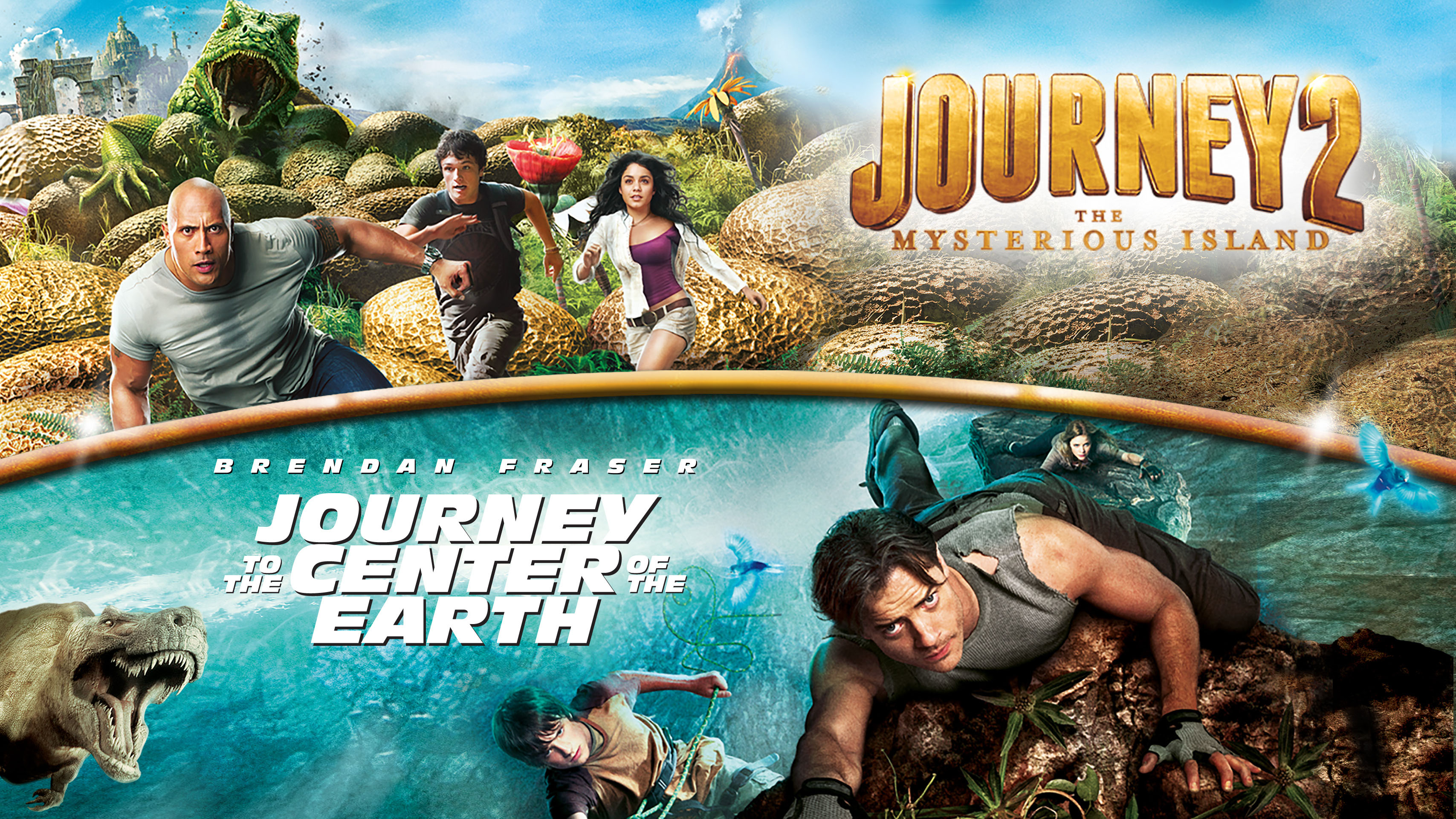 Journey to the Center of the Earth/ Journey 2: The Mysterious Island