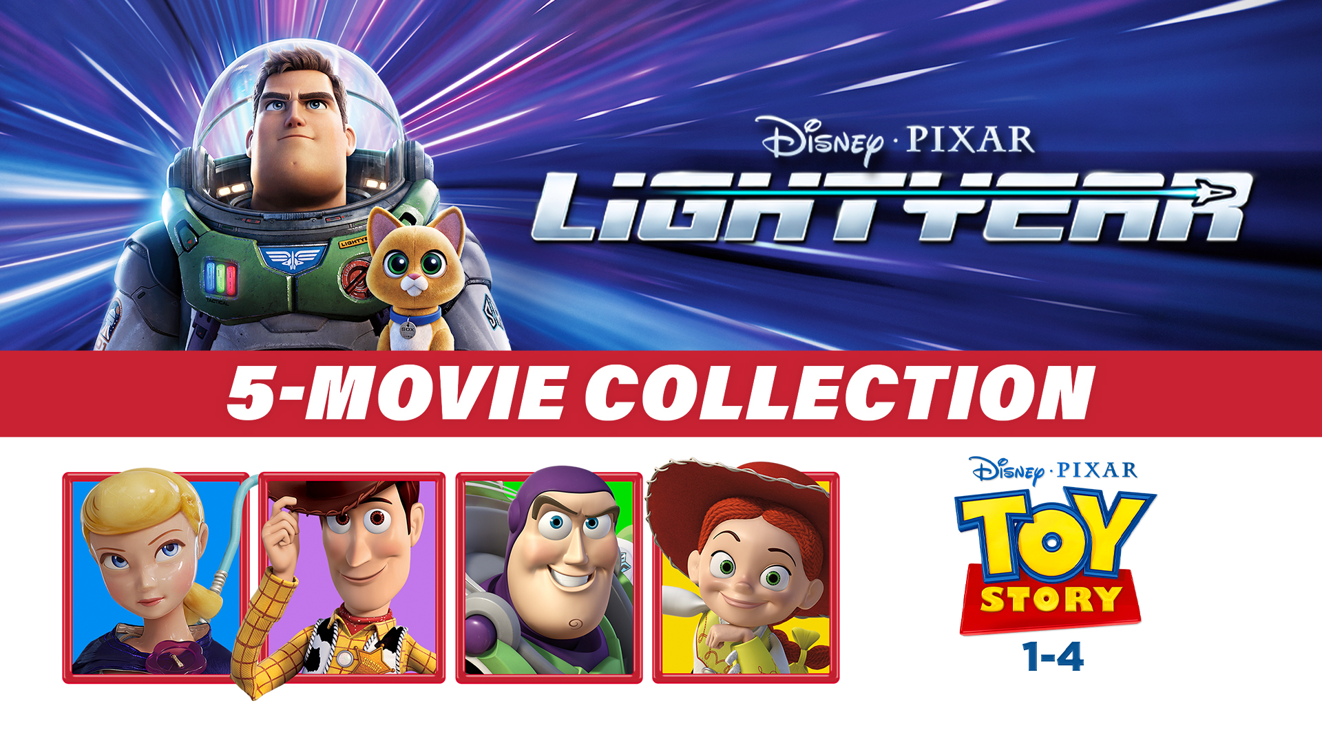 Lightyear & Toy Story 1-4: 5 Movie Collection